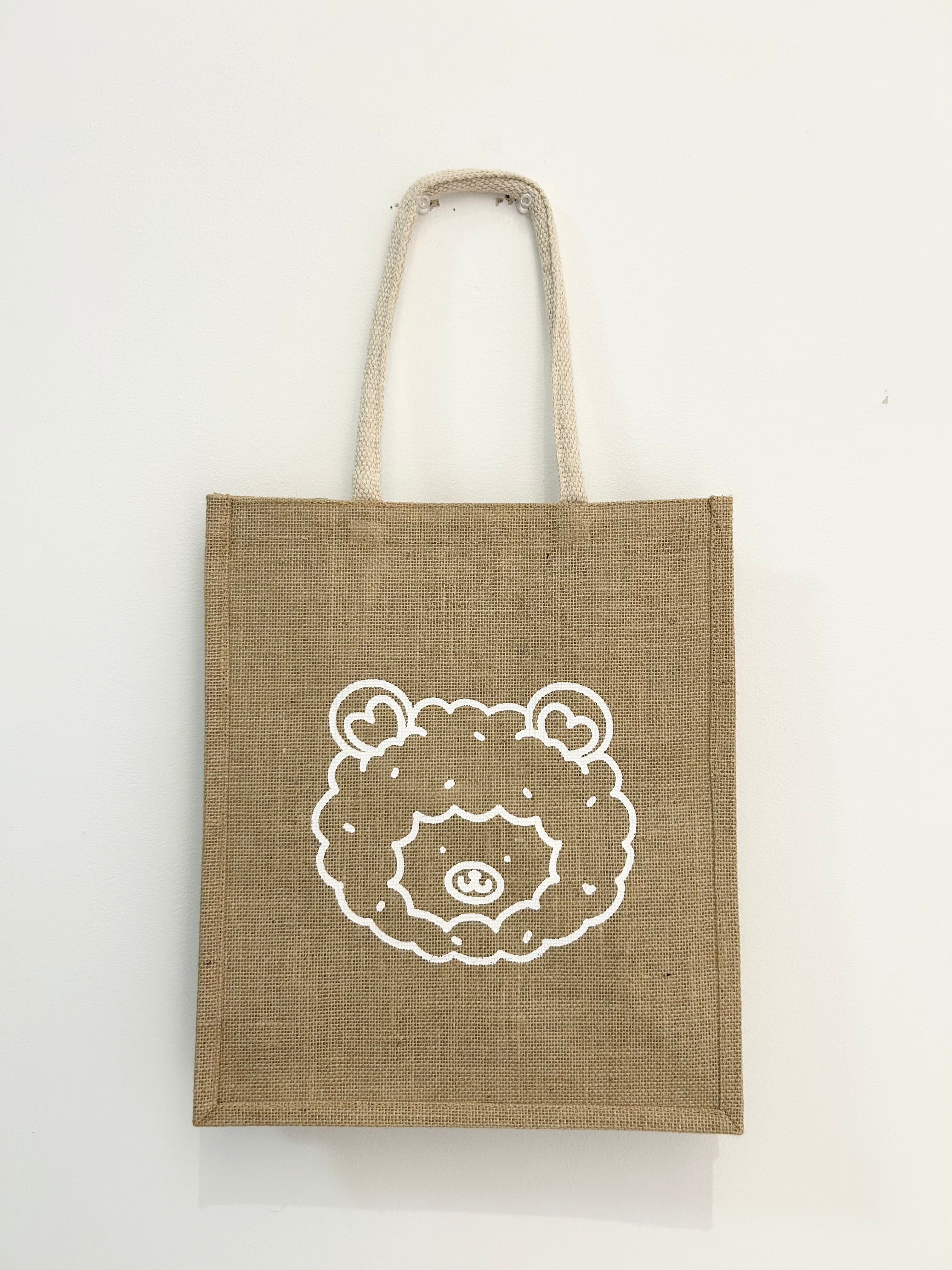 【Bud Art Exhibition (ラフアンドピース）】イワタアキラ・モコモコくまさんバッグ A4サイズ – FANY Mall